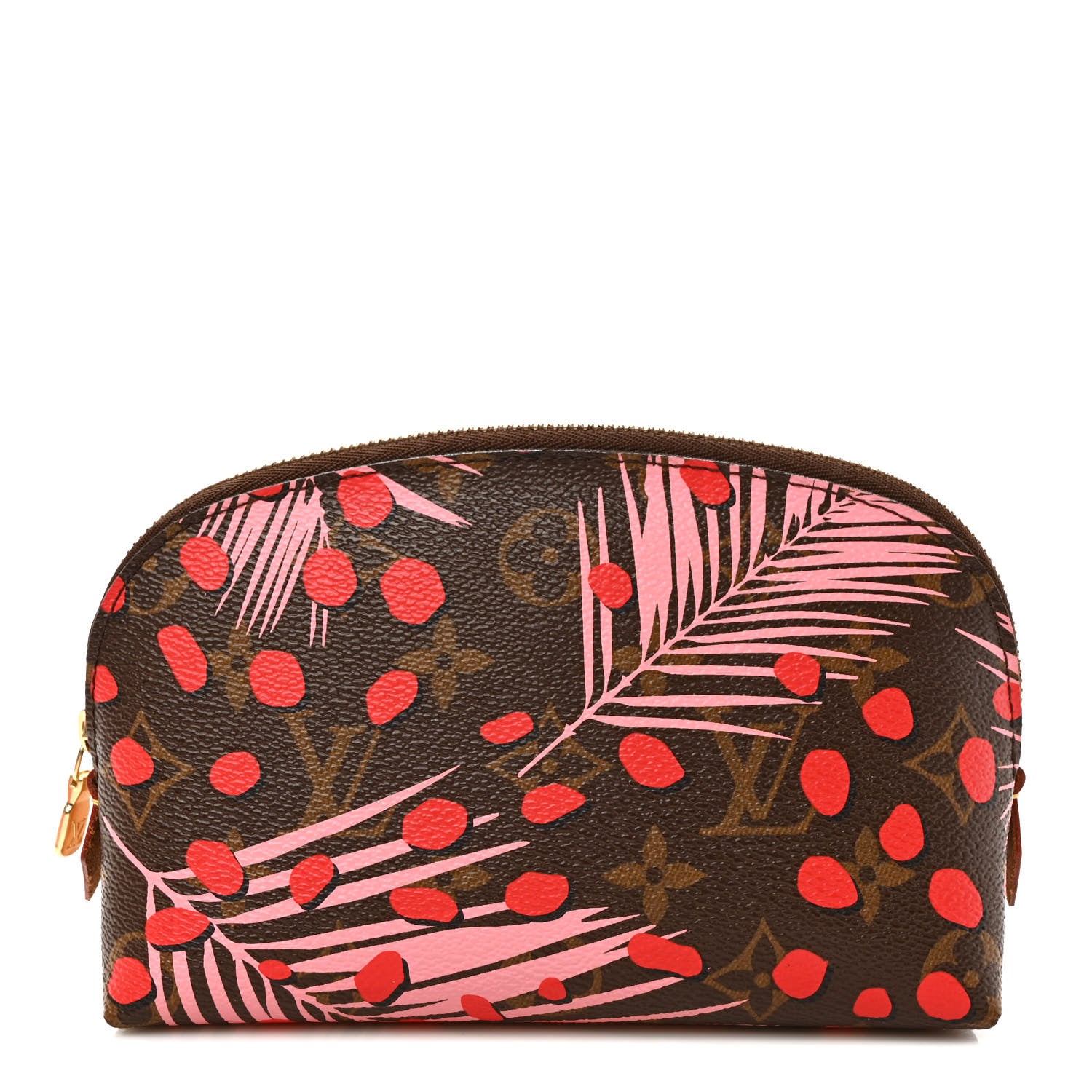Louis Vuitton Monogram Jungle Dots Cosmetic Pouch Sugar Pink Poppy ...