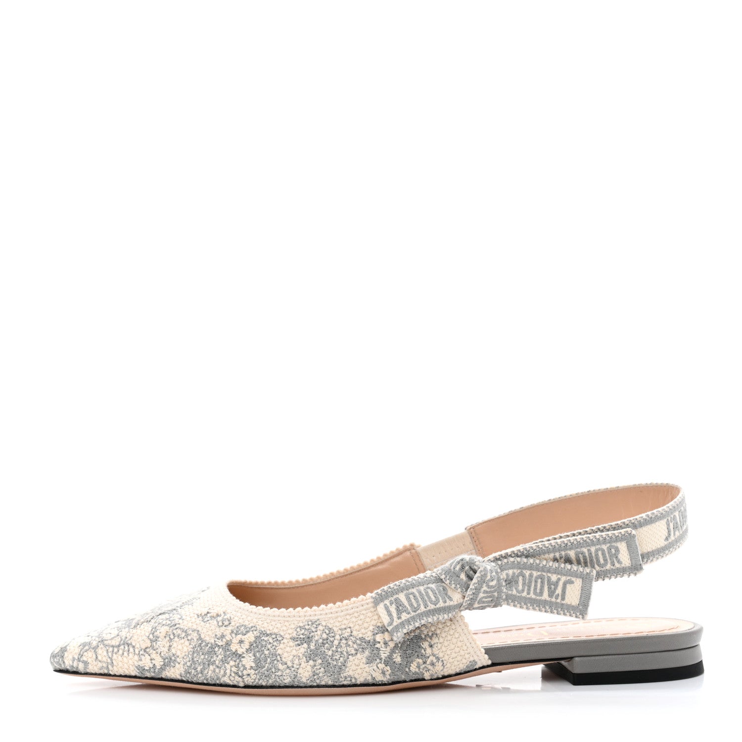 Christian Dior Cotton Ribbon Toile De Jouy J'Adior Slingback Ballet ...