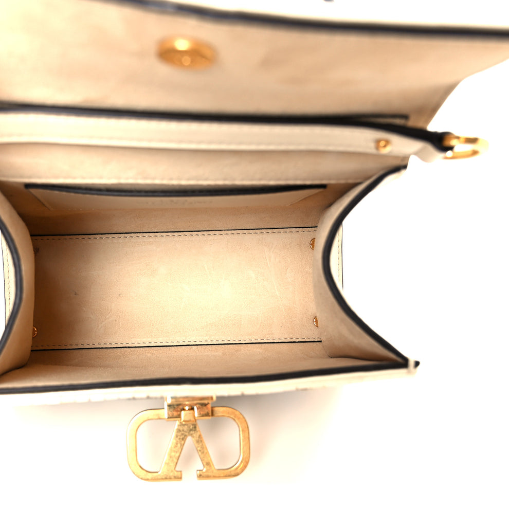 Valentino Garavani Satin Sequin Beaded Embroidered Flower Bird Mini ...