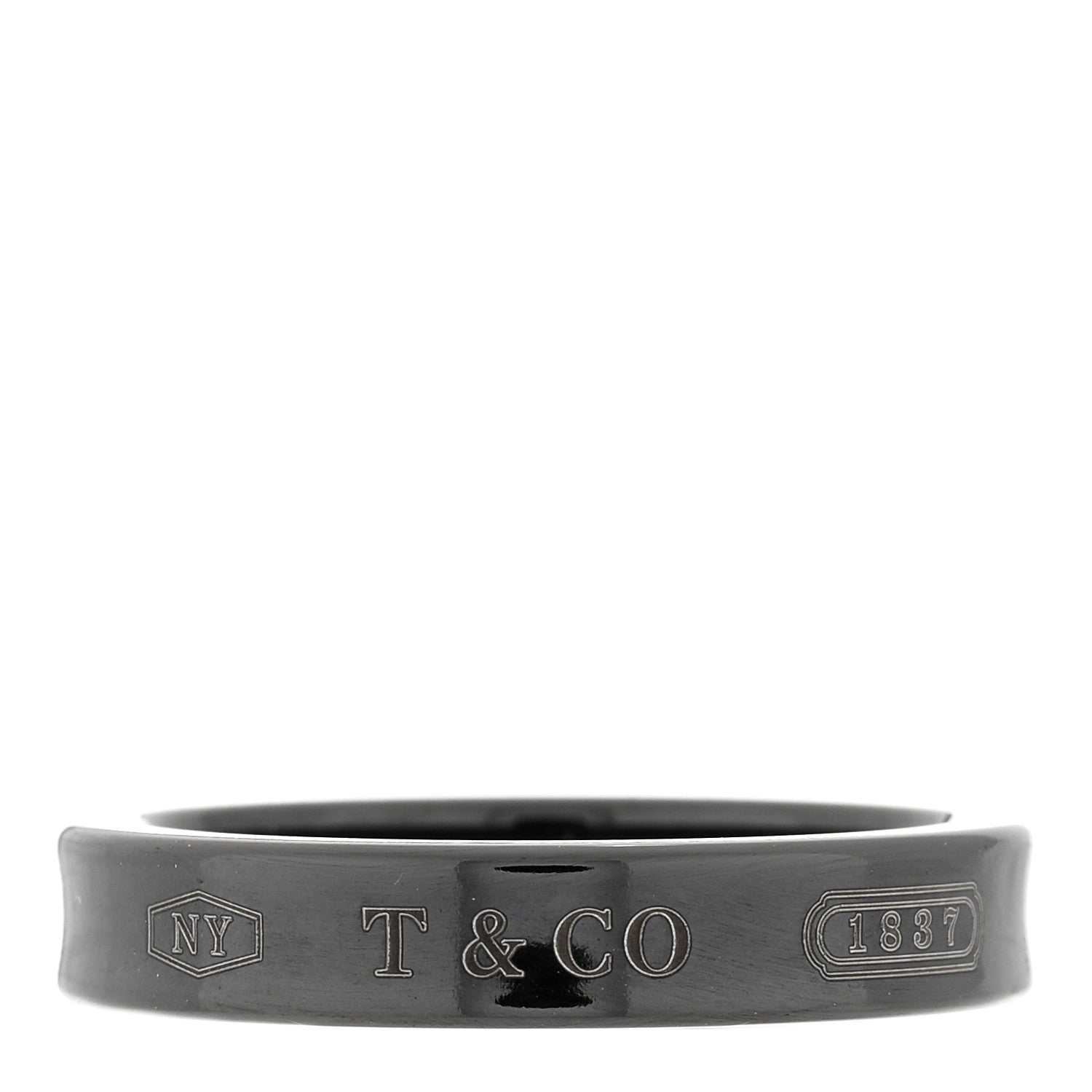 Tiffany Titanium 1837 Narrow Band Ring 54 7 1332869 – FASHIONPHILE