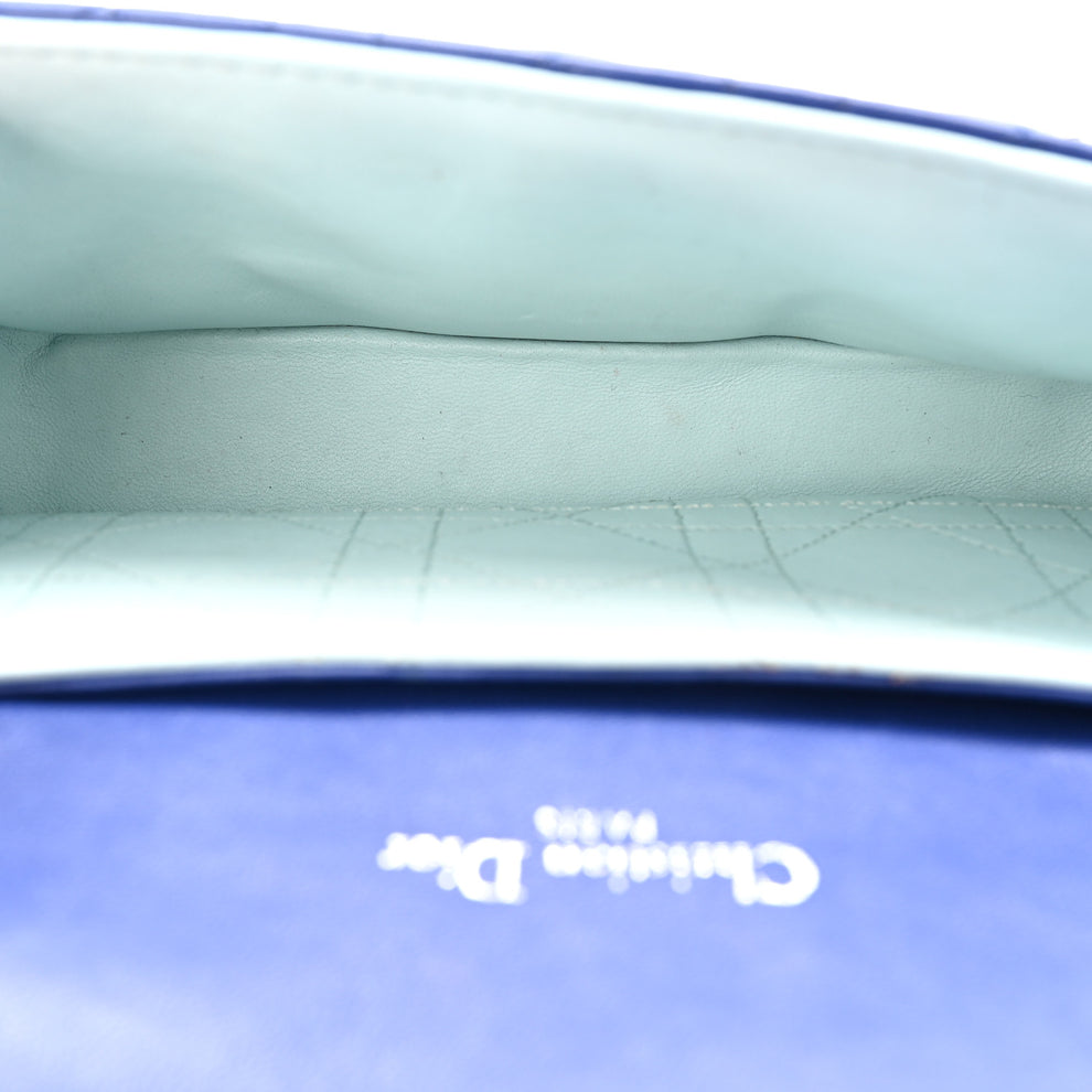 Christian Dior Lambskin Cannage Miss Dior Small Promenade Pouch Blue ...