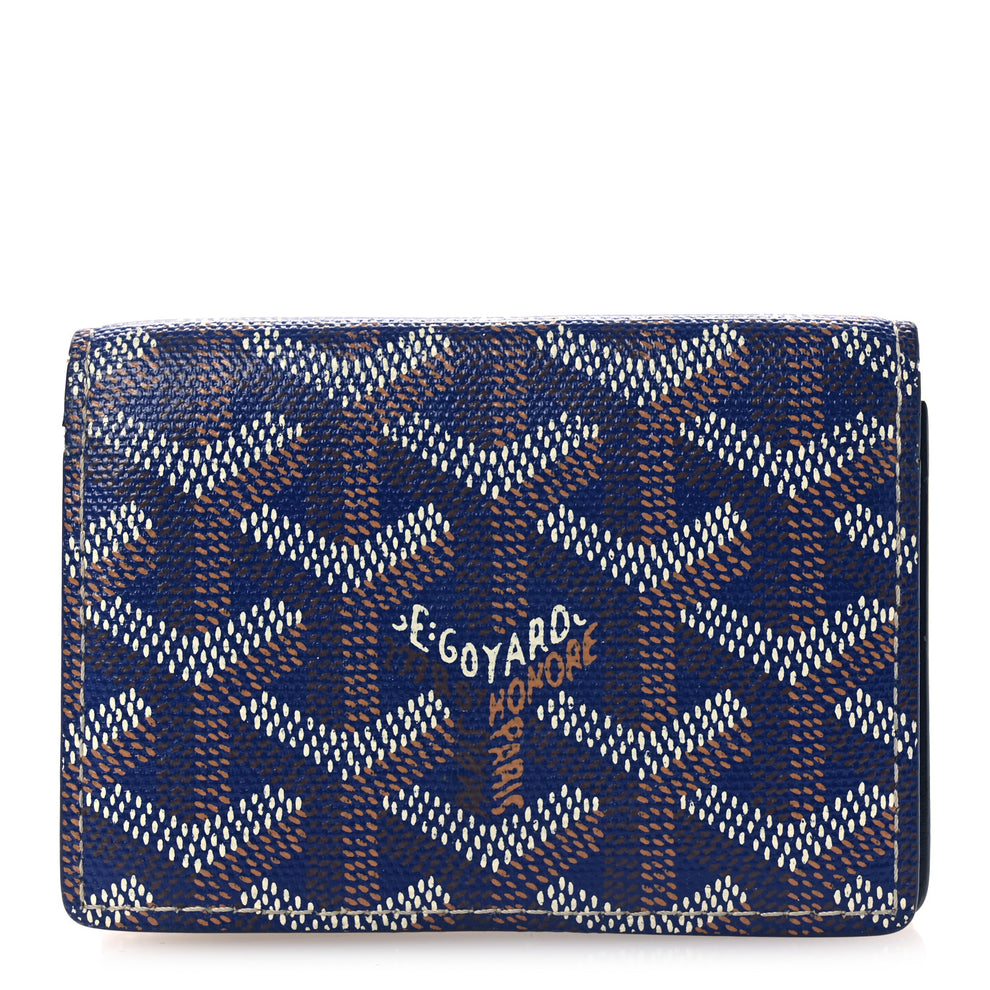 Goyard Goyardine Business Card Holder Navy 1784515 – FASHIONPHILE