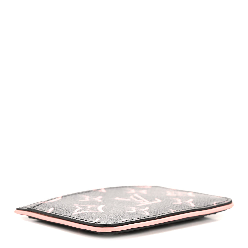 Louis Vuitton Monogram Fall for You LV Side-Up Card Holder Black ...