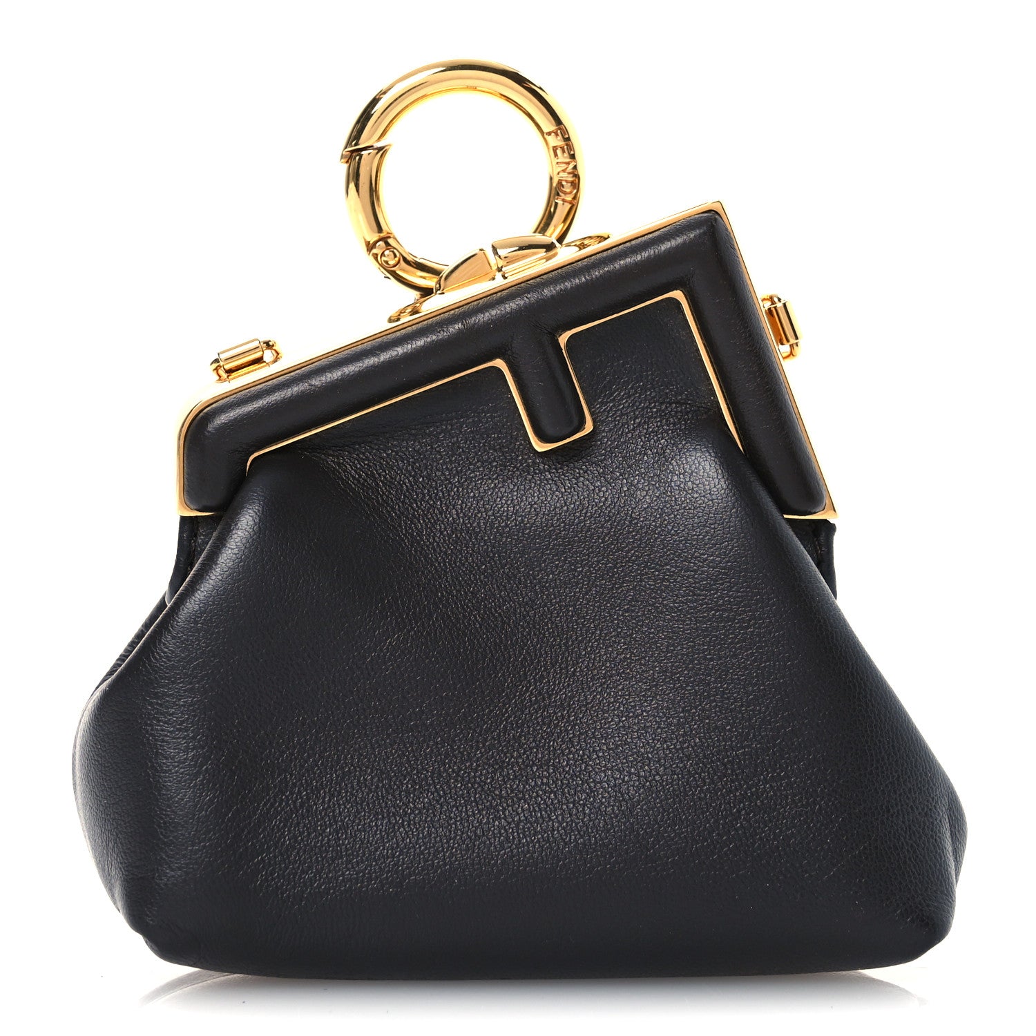 Fendi Shiny Nappa Nano Fendi First Bag Charm Ebano 1693237 – FASHIONPHILE