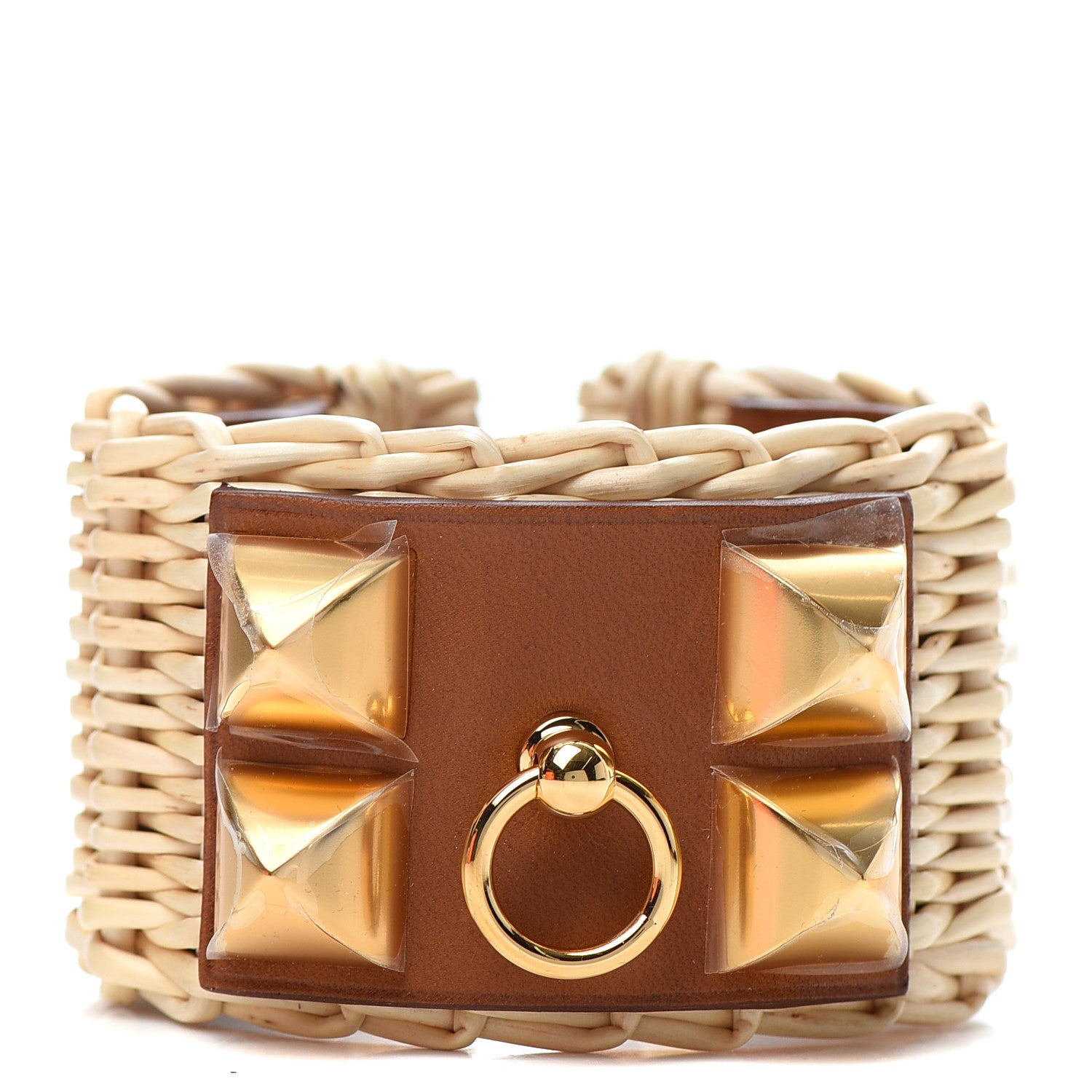 Hermes Barenia Osier Collier De Chien CDC Picnic Bracelet T3 Fawn ...
