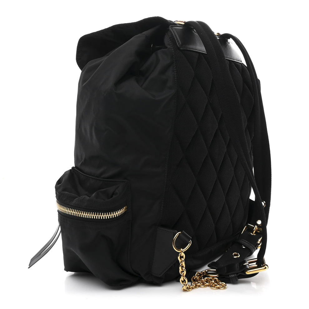 Burberry Nylon Medium Rucksack Backpack Black 1793684 – FASHIONPHILE