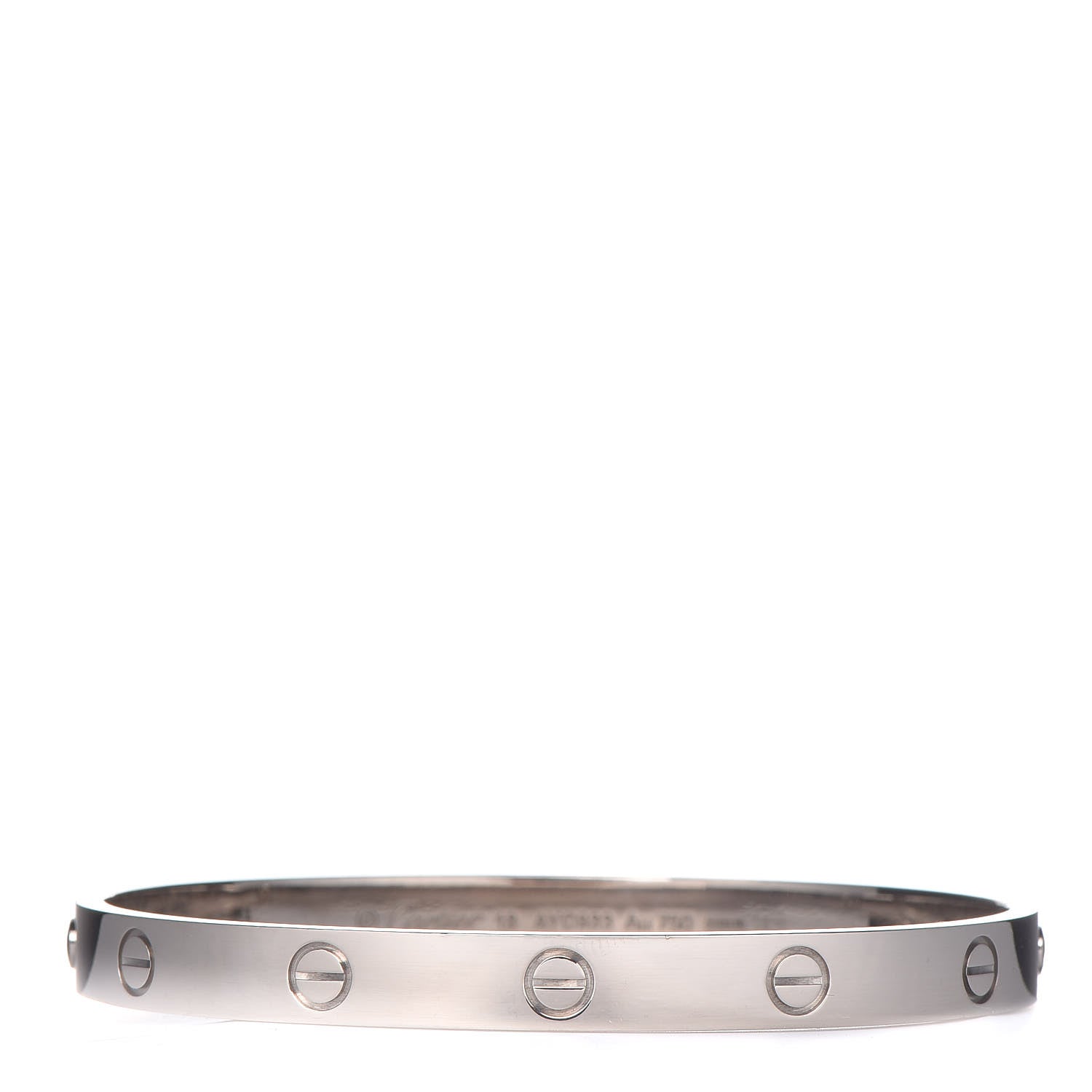 Cartier 18K White Gold LOVE Bracelet 18 416092 – FASHIONPHILE