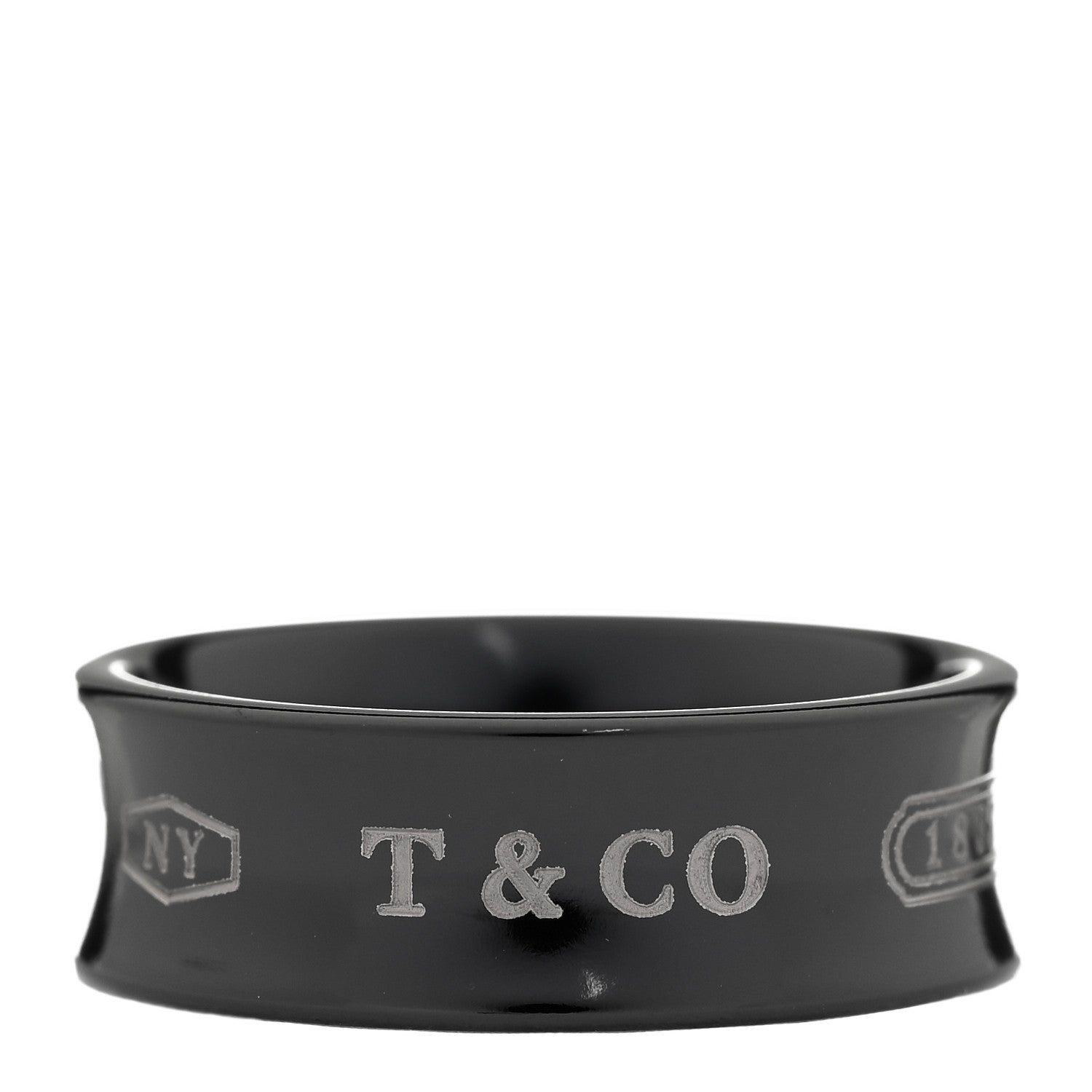 Tiffany Titanium 1837 Band Ring 56 7.5 1660654 – FASHIONPHILE