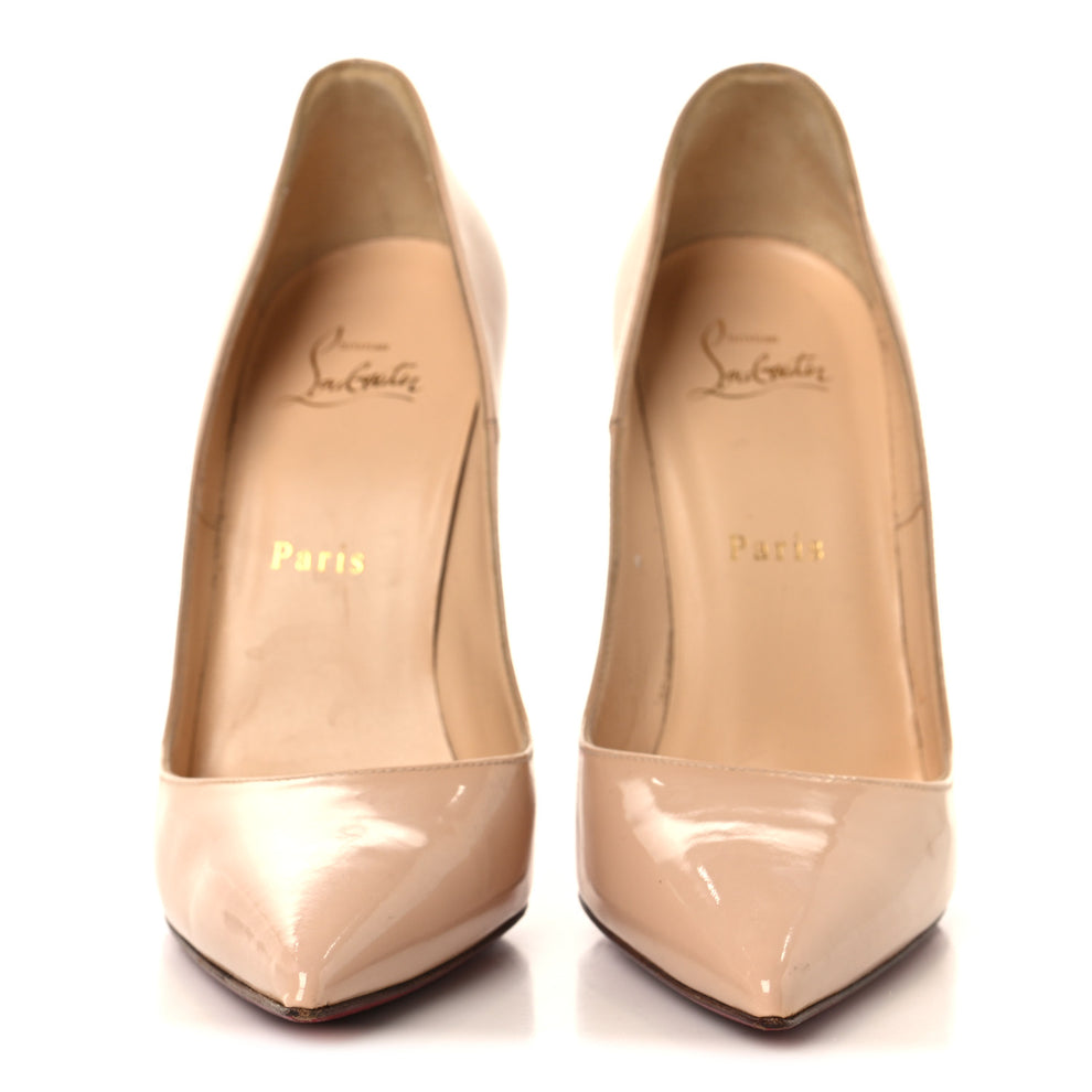 Christian Louboutin Patent So Kate 120 Pumps 38 Nude 1882363 – FASHIONPHILE