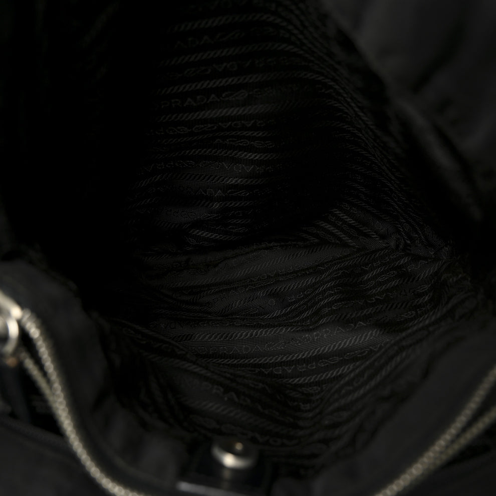 Prada Tessuto Nylon Tote Black 1798495 – FASHIONPHILE