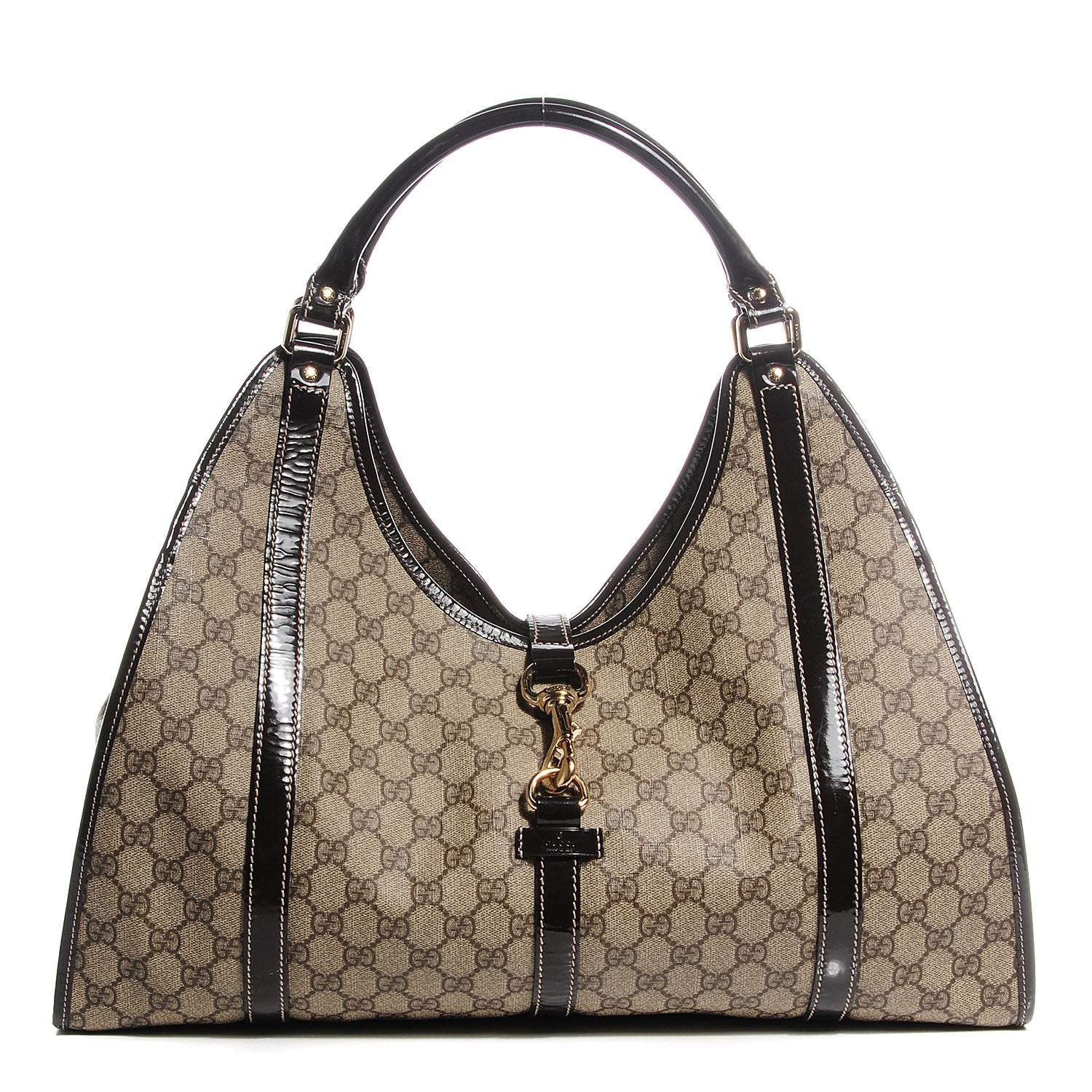Gucci GG Plus Monogram Large Joy Shoulder Bag Dark Brown 91496 ...