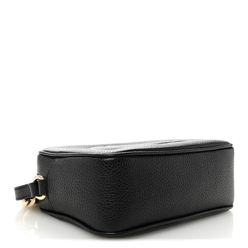 Gucci Pebbled Calfskin Small Soho Disco Bag Black 1792976 – FASHIONPHILE