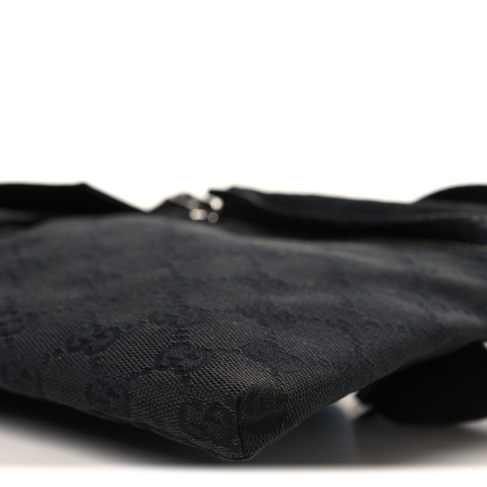 Gucci GG Monogram Double Pocket Belt Bag Black 1832311 – FASHIONPHILE