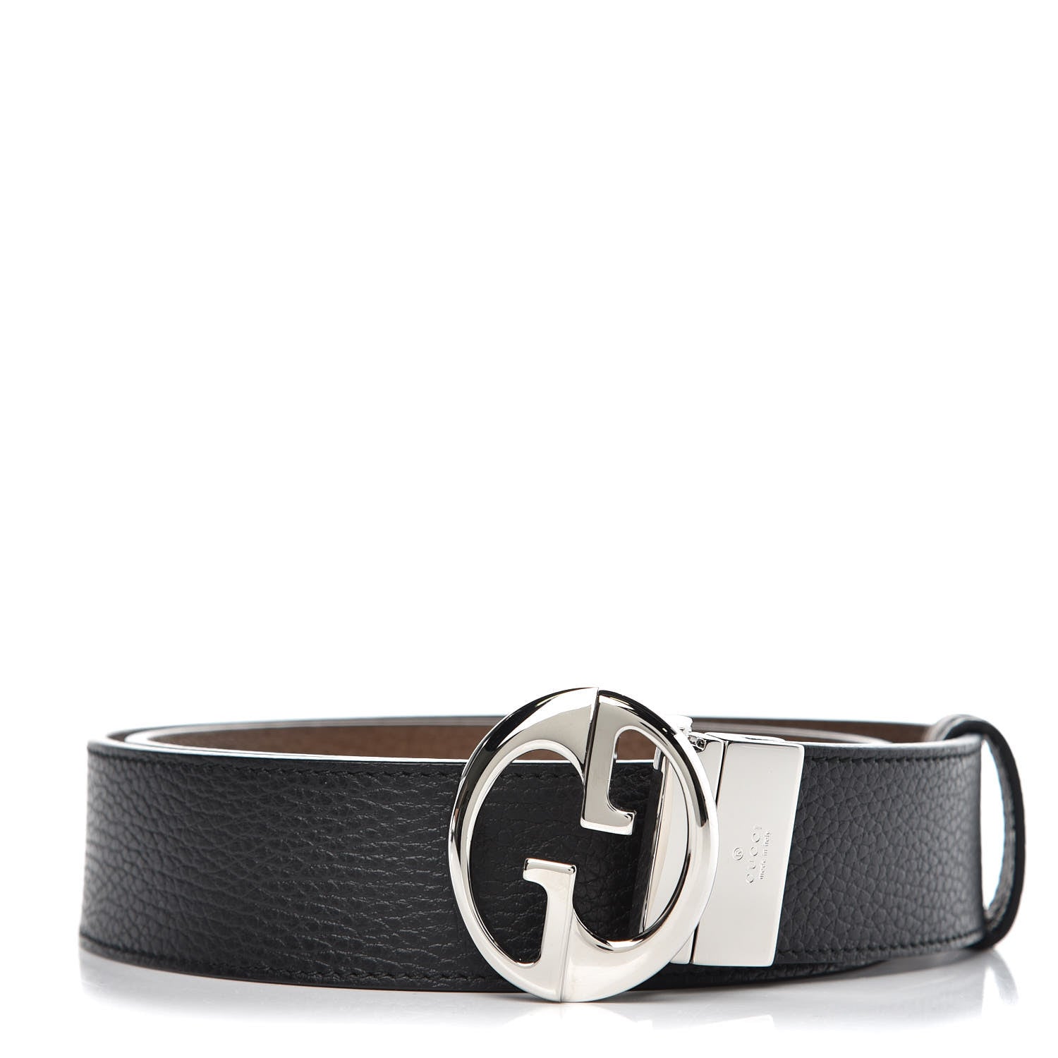 Gucci Calfskin 1973 Reversible Belt 100 40 Black Brown 364815 ...