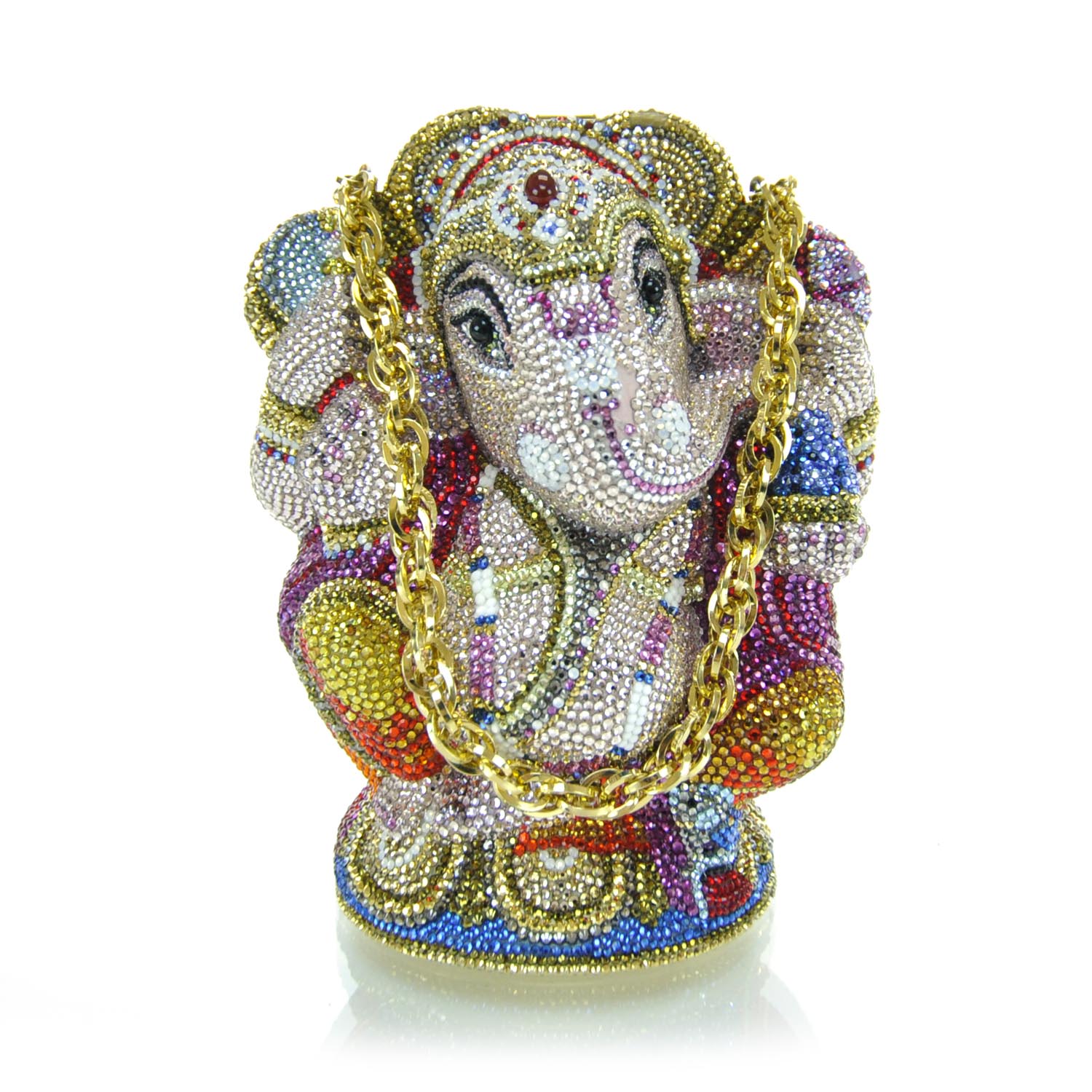 Judith Leiber Austrian Crystal Ganesh Elephant Minaudiere Clutch 29363 ...