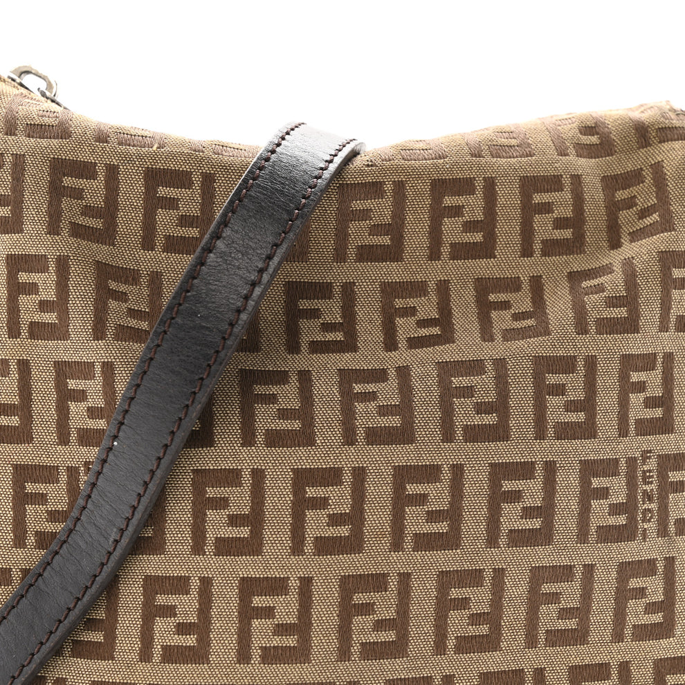 Fendi Zucchino Crossbody Dark Brown 1805739 – FASHIONPHILE