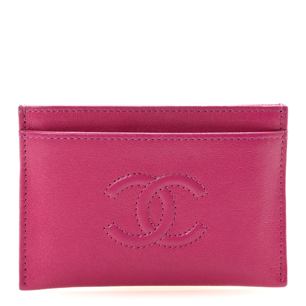 Chanel Goatskin Timeless CC Card Holder Fuchsia 1801925 – FASHIONPHILE