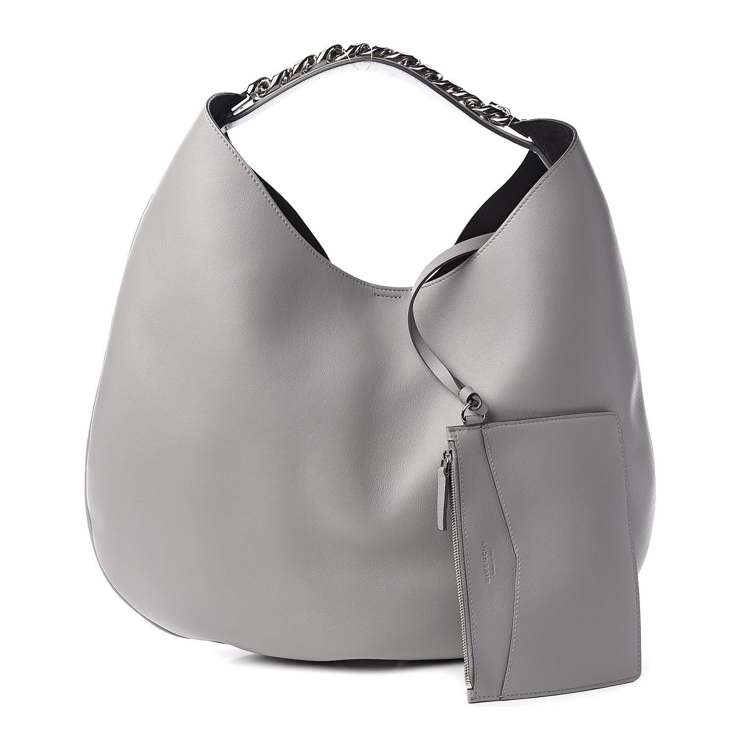 Givenchy Calfskin Medium Infinity Hobo Bag Pearl Grey 526978 – FASHIONPHILE