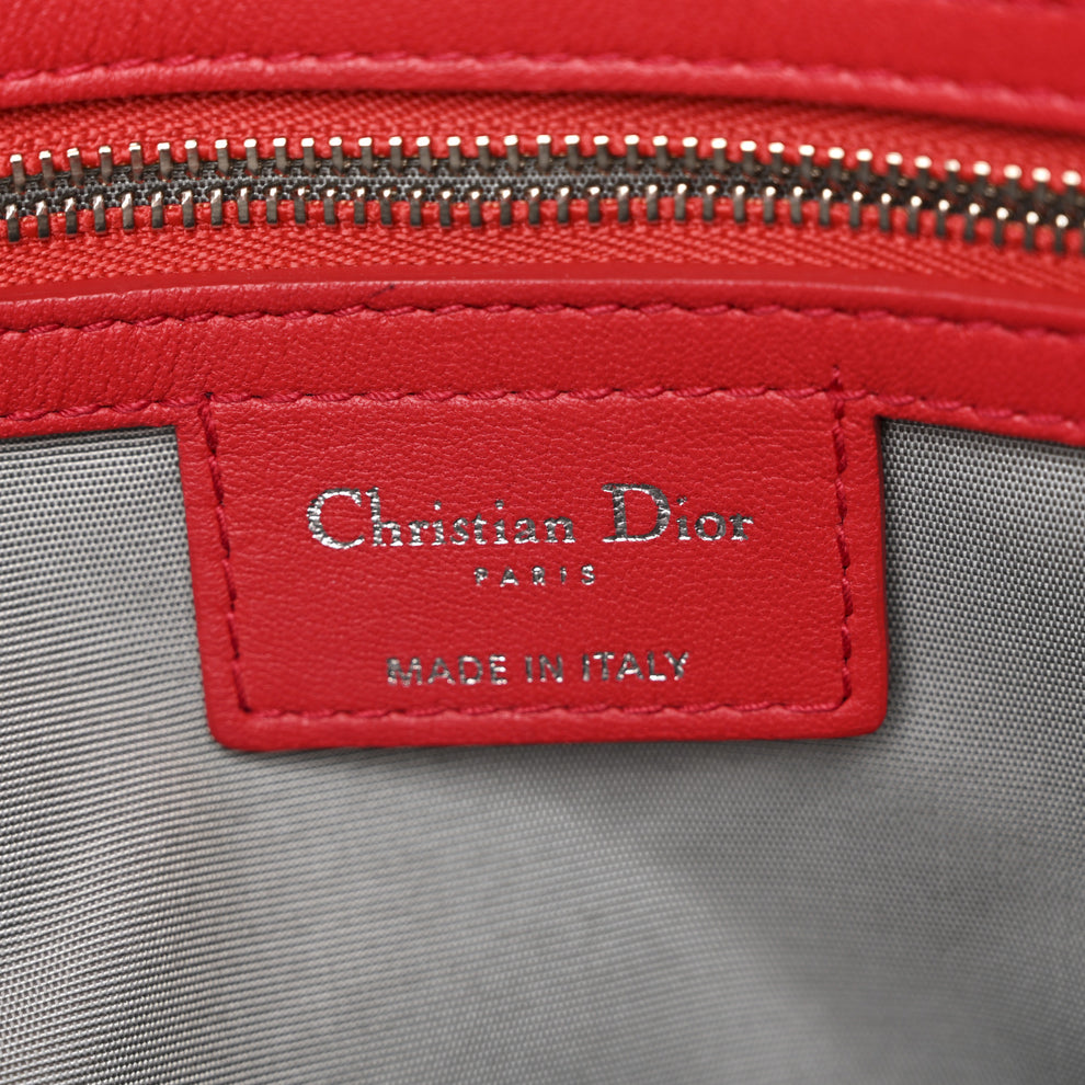 Christian Dior Lambskin Cannage Large Dior Soft Shopping Tote Fuchsia ...