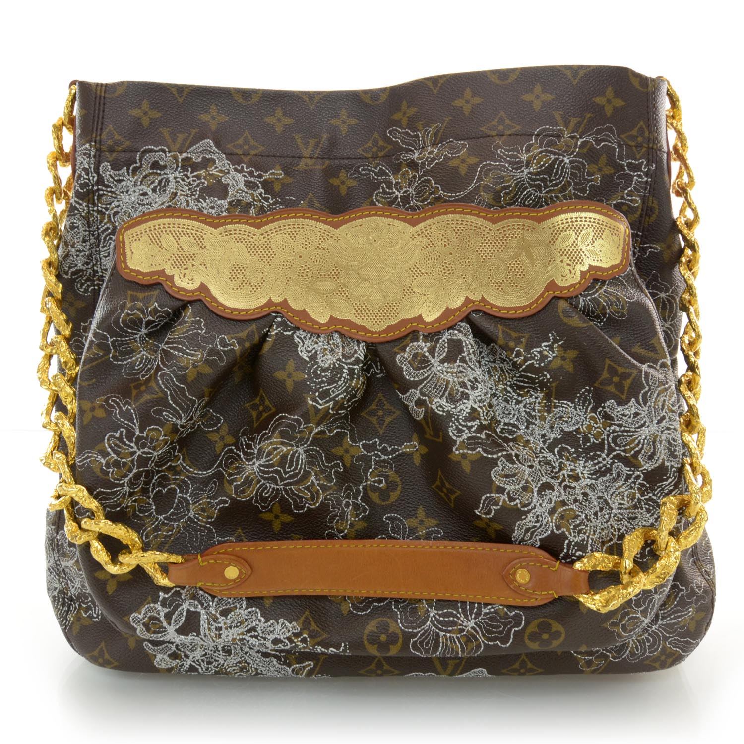 Louis Vuitton Monogram Dentelle Fersen Silver 36030 – FASHIONPHILE