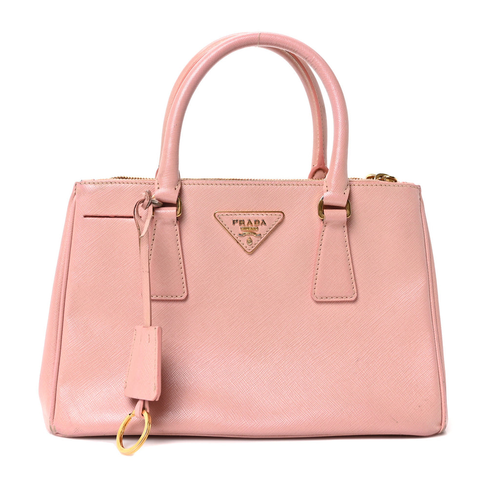 Prada Saffiano Lux Mini Double Zip Tote Orchidea 1777926 – FASHIONPHILE