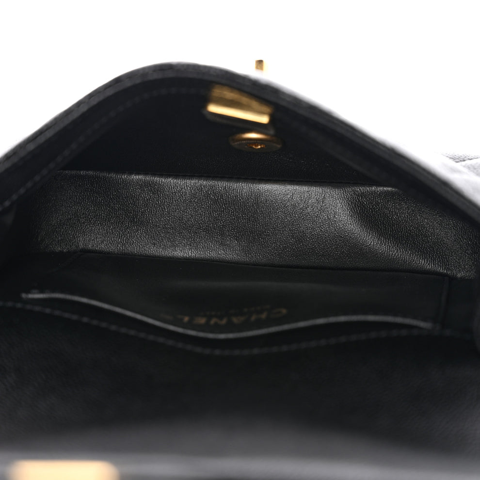 Chanel Caviar Quilted Mini Sweetheart Rectangular Flap Black 1827146 ...