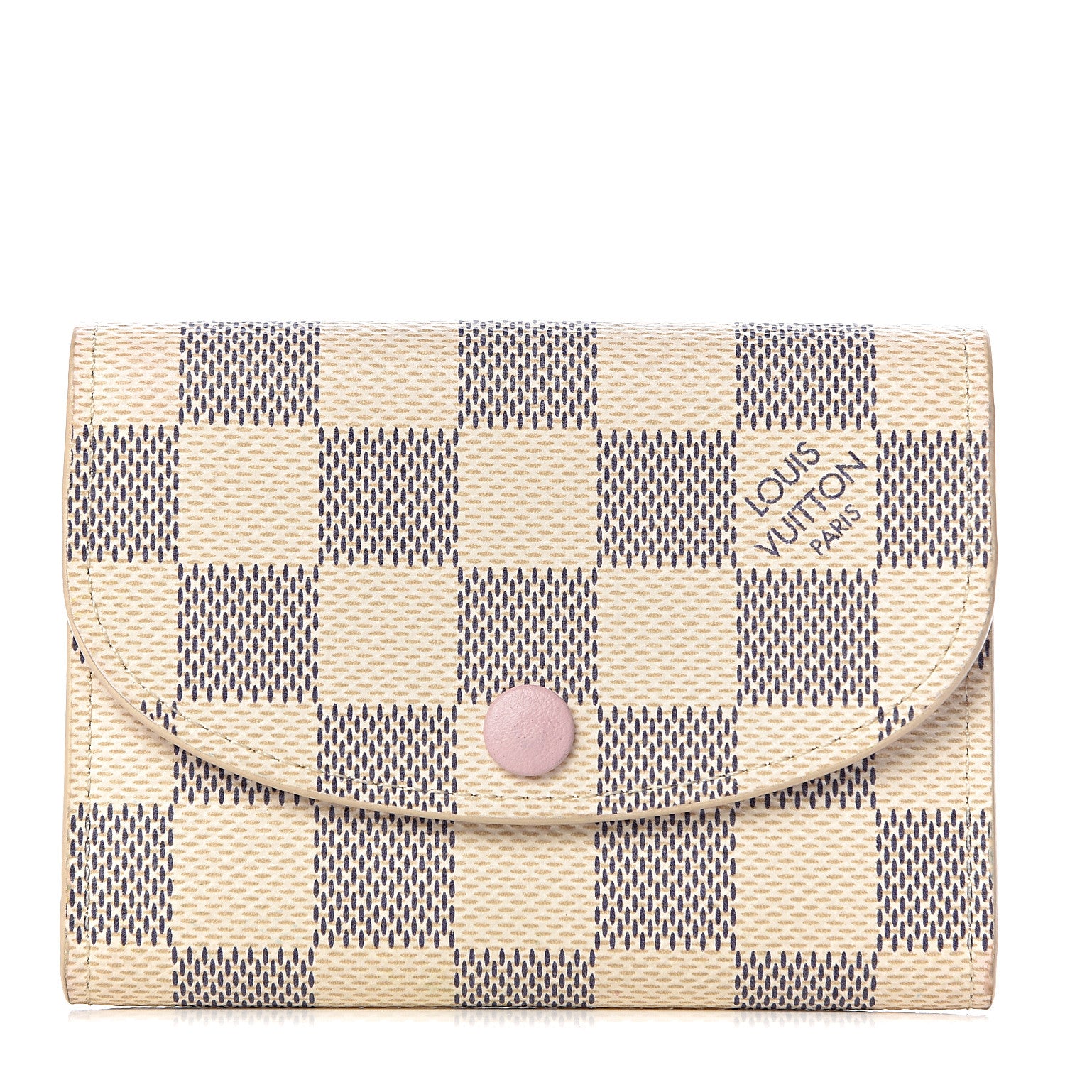 Louis Vuitton Damier Azur Rosalie Coin Purse Rose Ballerine 501713 ...