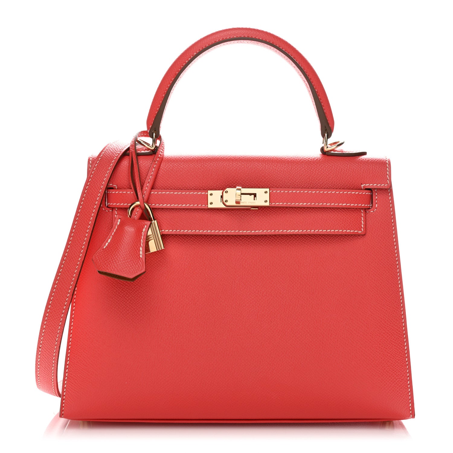 Hermes Epsom Candy Kelly Sellier 25 Rose Jaipur Gold 1726682 – FASHIONPHILE