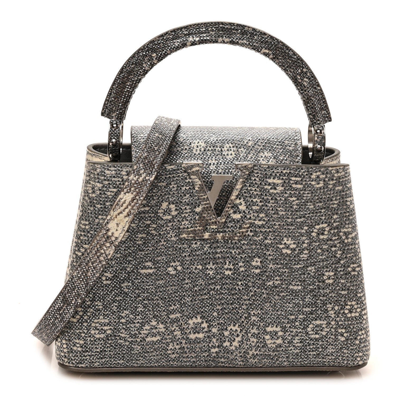 Louis Vuitton Lizard Mini Capucines Argento 1343839 – FASHIONPHILE
