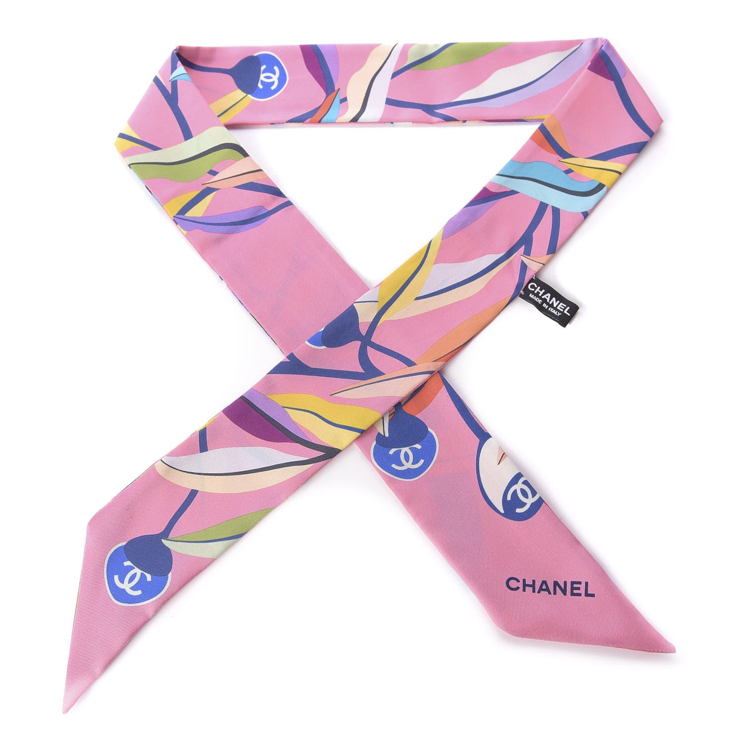 Chanel Silk CC Slim Bandeau Scarf Rose 632224 – FASHIONPHILE