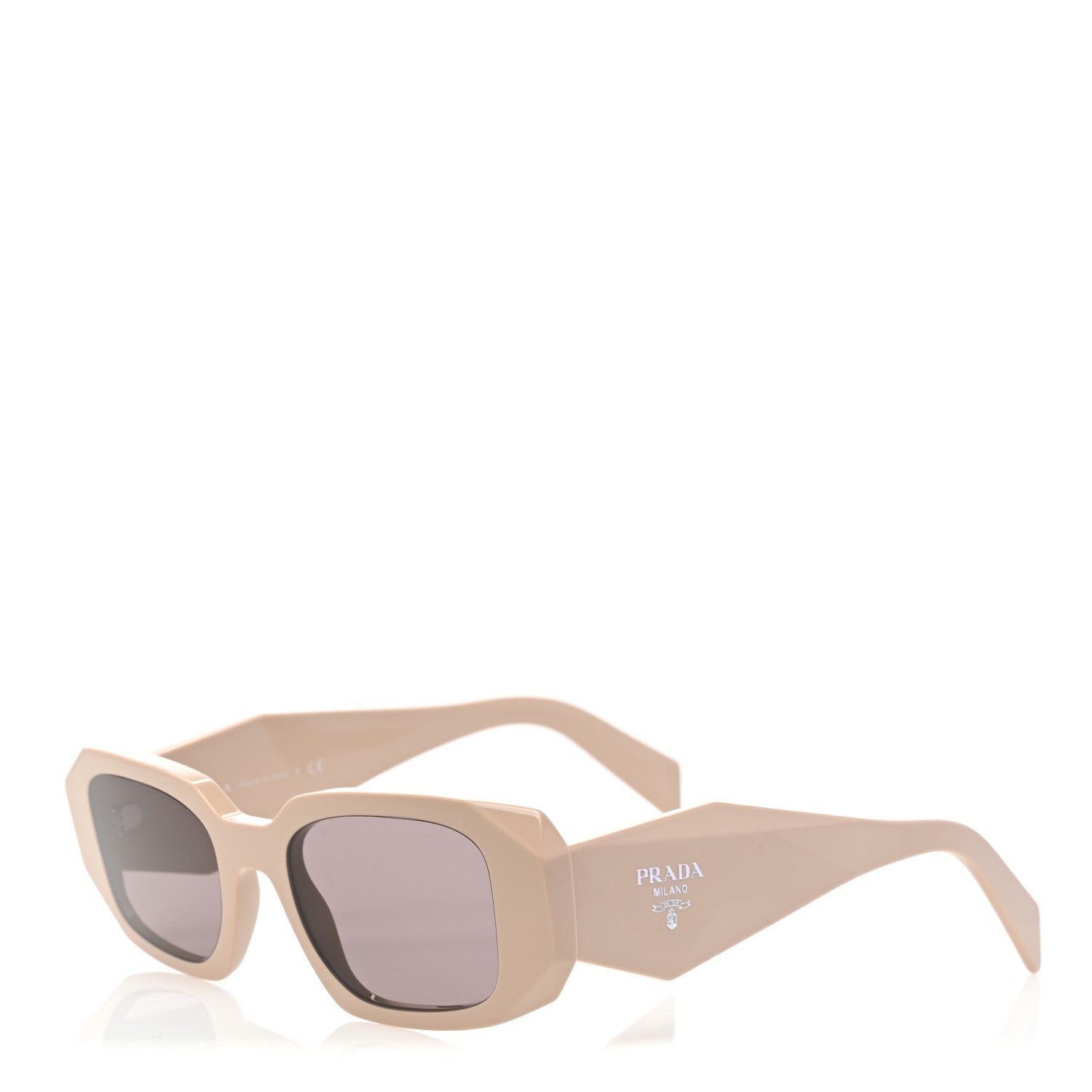 Prada Acetate Symbole Sunglasses SPR 17W Plum Beige 1341330 – FASHIONPHILE