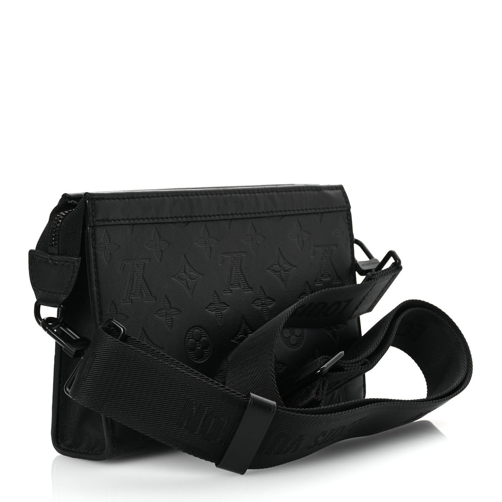 Louis Vuitton Calfskin Monogram Shadow Gaston Wearable Wallet 1665477 ...