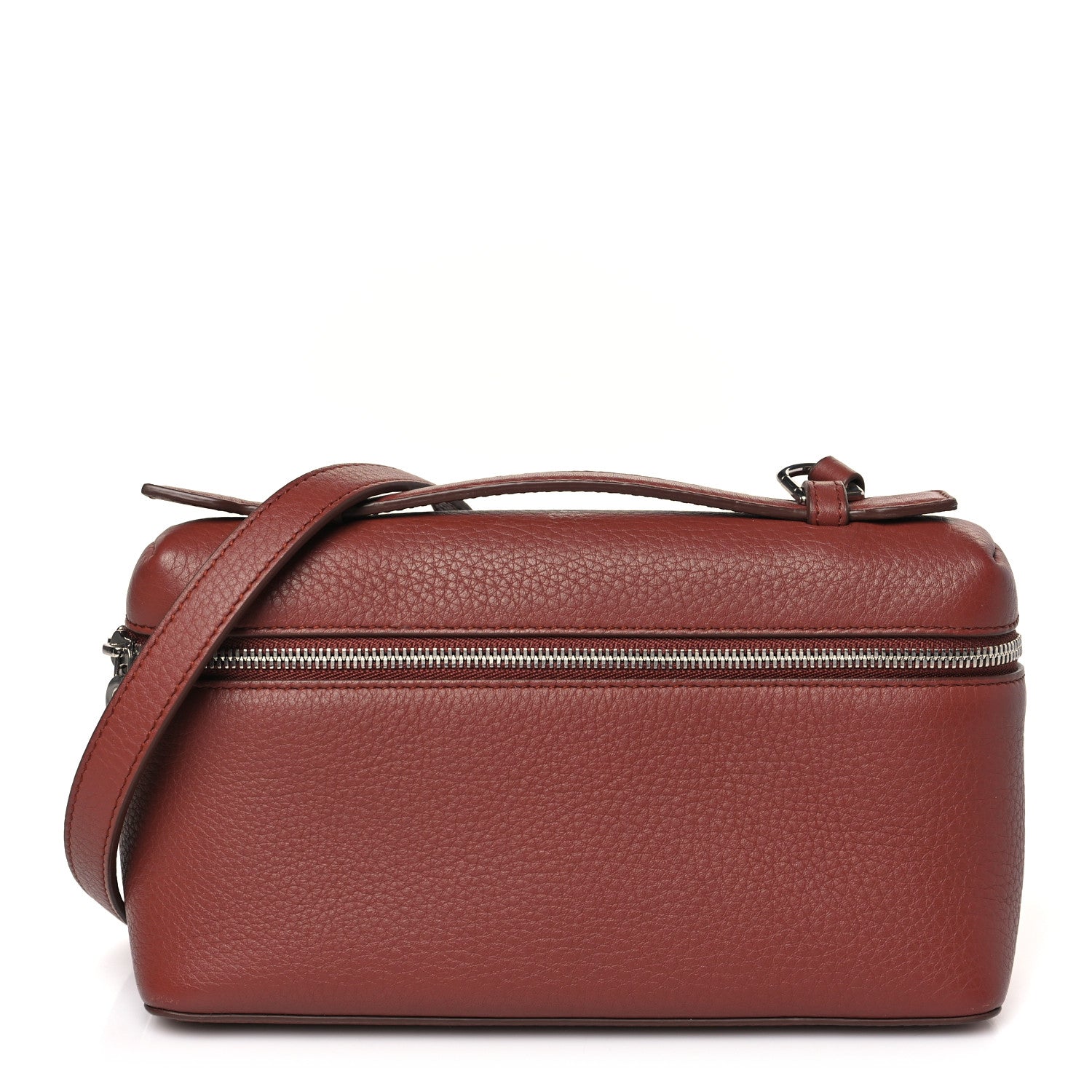 Loro Piana Grained Calfskin L19 Extra Pocket Pouch Kummel 1417551 ...