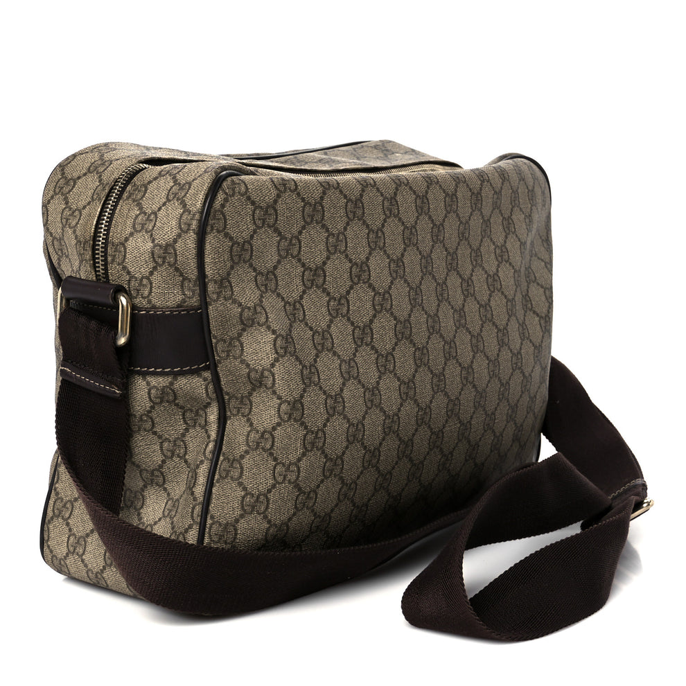 Gucci GG Plus Monogram Large Messenger Bag Dark Brown 1772201 ...