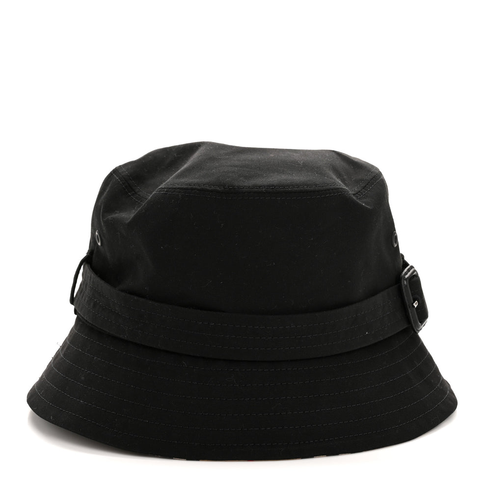Burberry Cotton Gabardine Bucket Hat L Black 1791125 – FASHIONPHILE