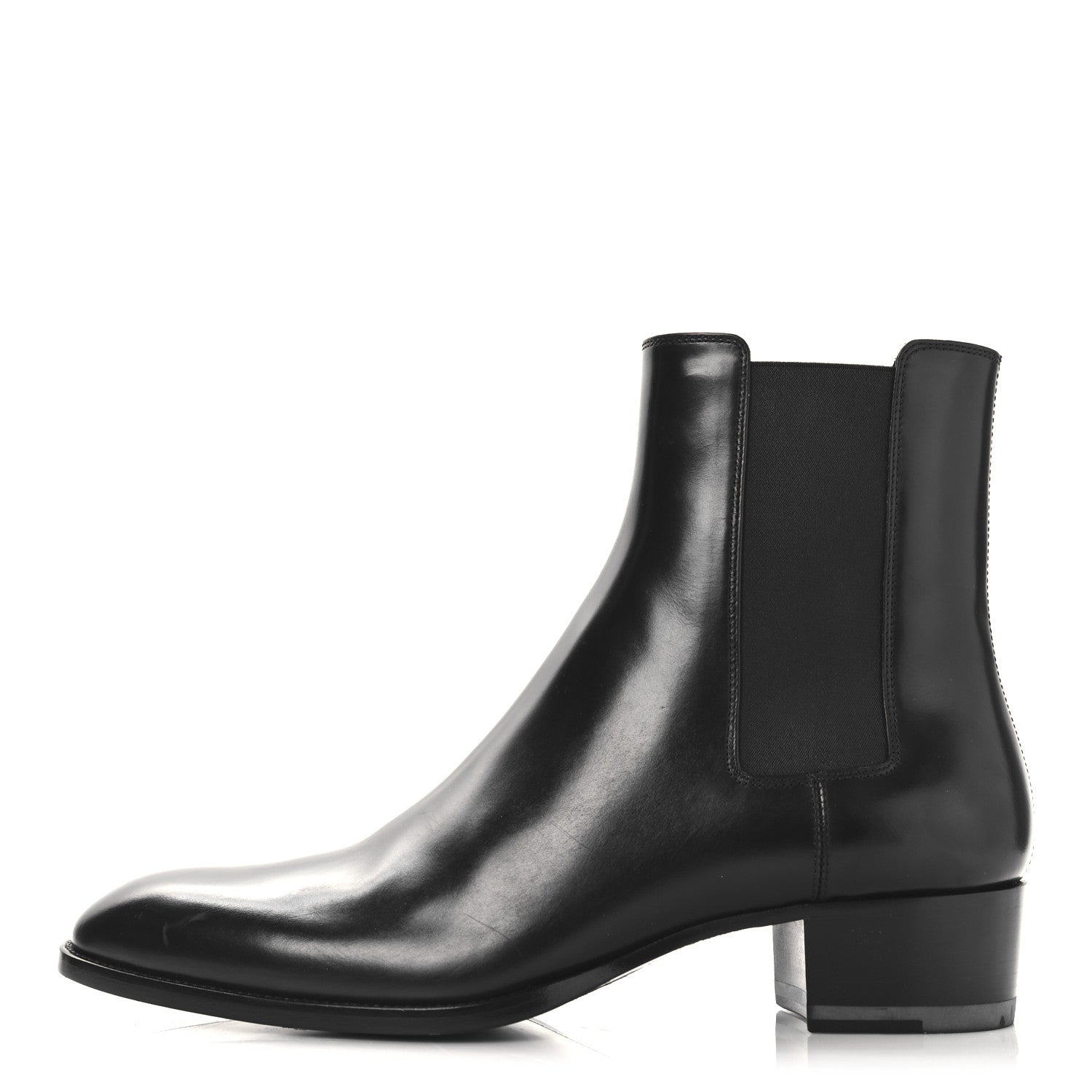 Saint Laurent Calfskin Mens Wyatt 40 Chelsea Boots 43 Sparrow Brown ...