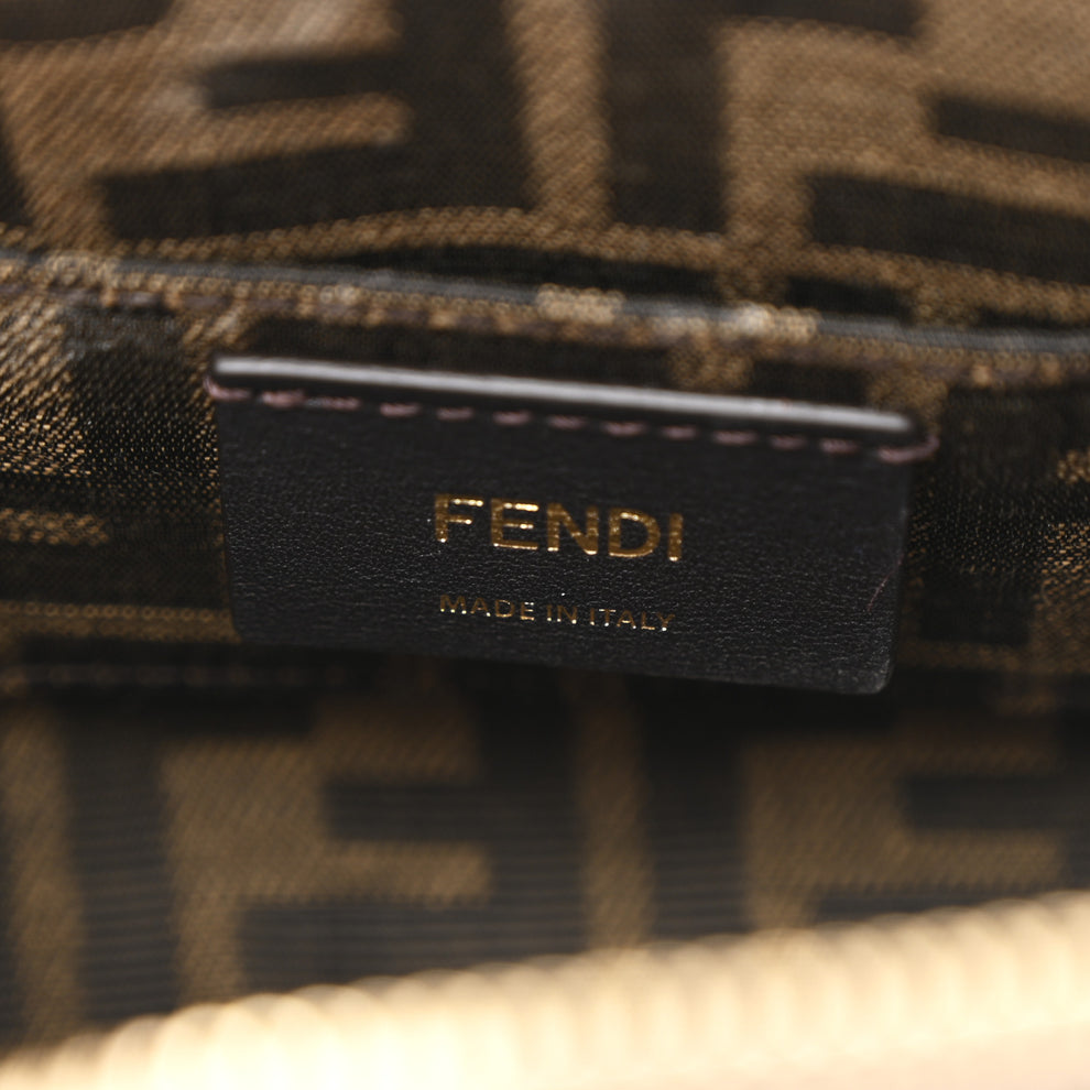 Fendi Vitello King Plexiglass Logo Embossed Mini By The Way Top Handle ...