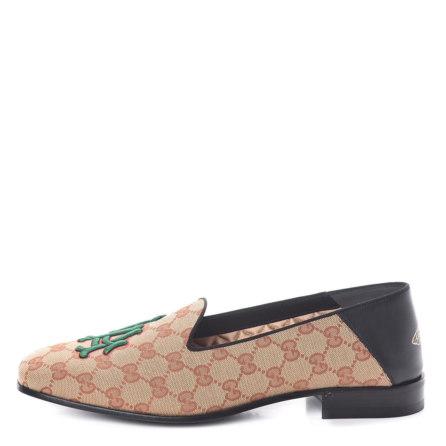 Gucci X MLB GG Monogram LA Dodgers Embroidered Mens Loafers 9 Beige ...