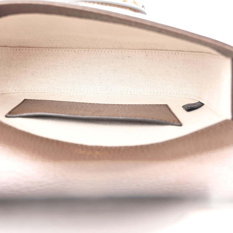 Gucci Monogram Jumbo GG Textured Dollar Calfskin Web Mini Horsebit 1955 ...