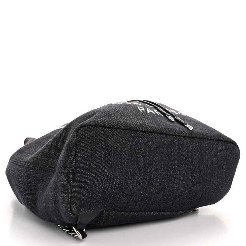 Chanel Canvas Large Deauville Backpack Denim Blue 1782570 – FASHIONPHILE