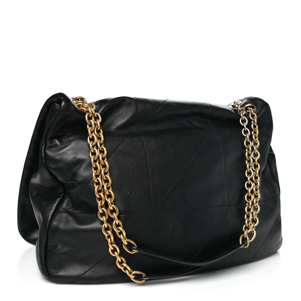 Saint Laurent Lambskin Matelasse Monogram Large Jamie 4.3 Black 1784630 ...