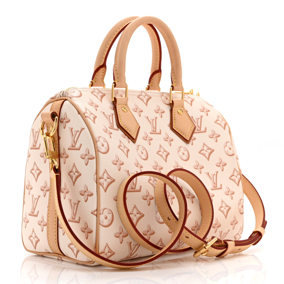 Louis Vuitton Monogram Fall for You Speedy Bandouliere 25 Beige Clair ...