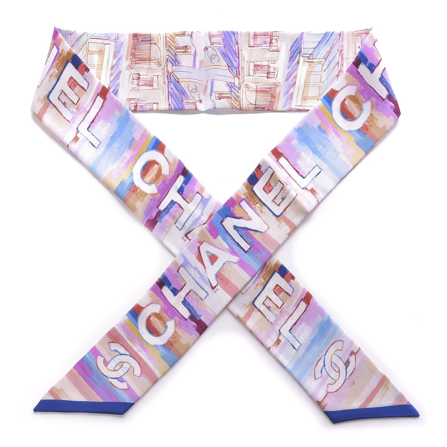 Chanel Silk Twill Slim Bandeau Scarf Rose 685066 – FASHIONPHILE