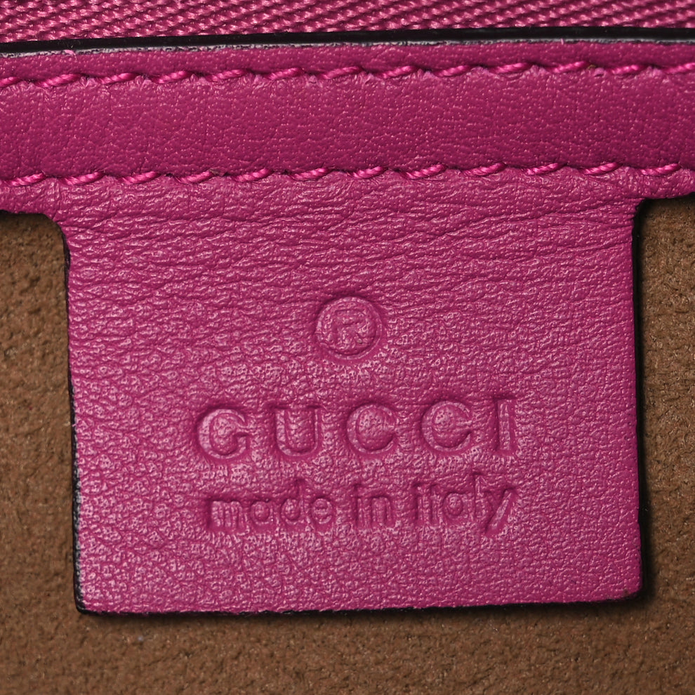 Gucci GG Supreme Monogram Moon Calfskin Small Boston Beige Ebony ...