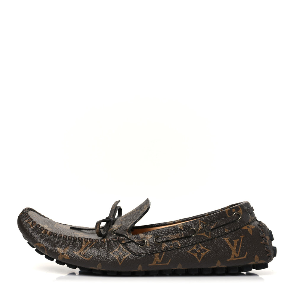 Louis Vuitton Monogram Mens Arizona Car Shoe Moccasin Loafers 7.5 ...