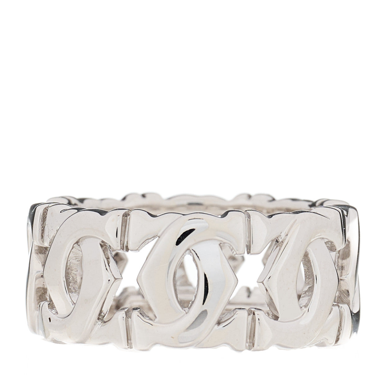 Cartier 18K White Gold Entrelaces Ring 48 4.5 1212815 – FASHIONPHILE