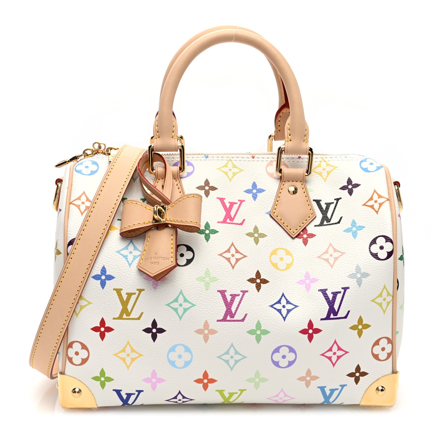 Louis Vuitton LV X TM Monogram Multicolor Speedy Bandouliere 25 White ...