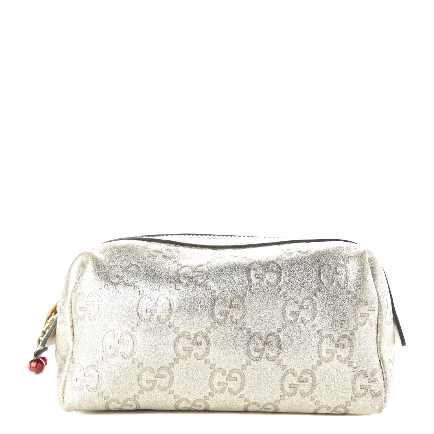 Gucci Metallic Guccissima Small Cosmetic Case Gold 705916 – FASHIONPHILE