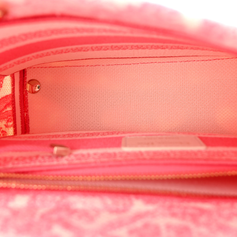 Christian Dior Canvas Toile De Jouy Reverse Embroidered Medium Lady D ...