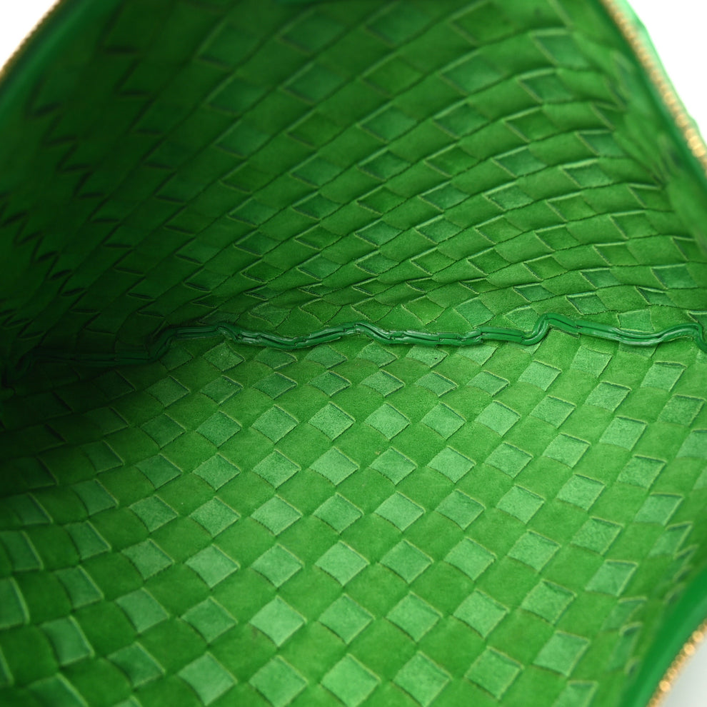 Bottega Veneta Nappa Intrecciato Small Turn Pouch Parakeet 1785028 ...